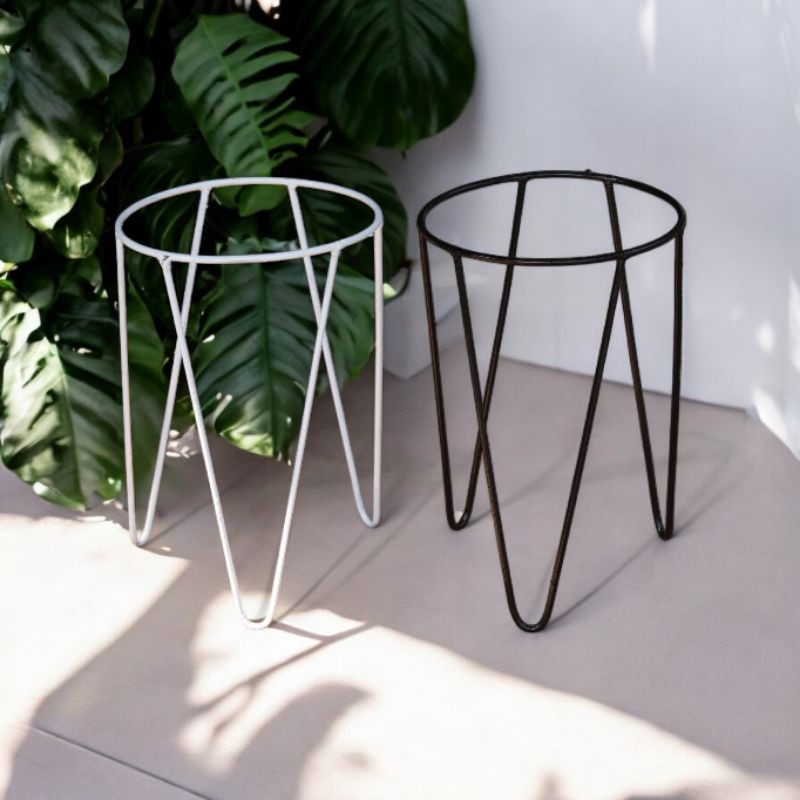 Jual Standing Pot Bunga Minimalis / Tempat Tanaman Bahan Besi Bulat ...