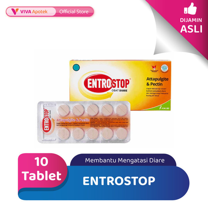 Jual Entrostop untuk Mengatasi Diare (10 Tablet) | Shopee Indonesia
