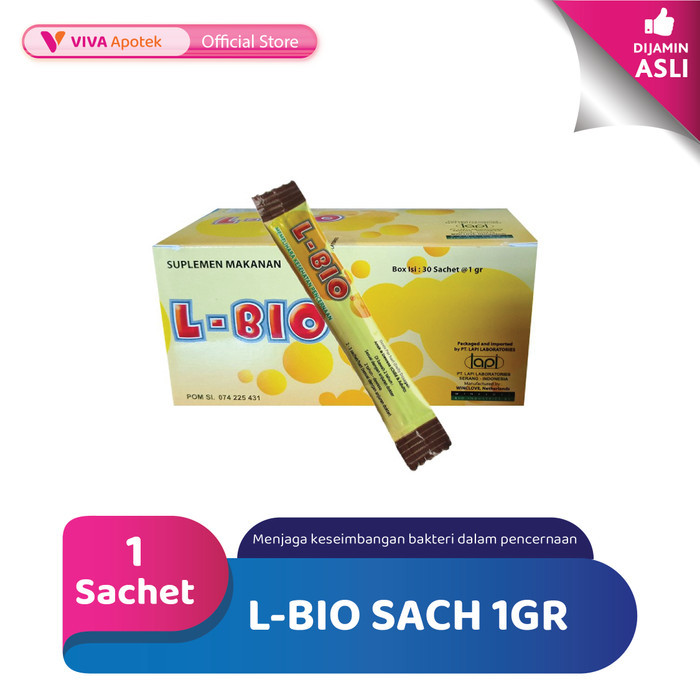 Jual L-Bio untuk Membantu Melancarkan Sistem Pencernaan (1 Sachet ...