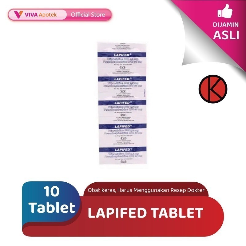 Jual Lapifed Tablet / Pilek / Flu (10 Tablet) | Shopee Indonesia
