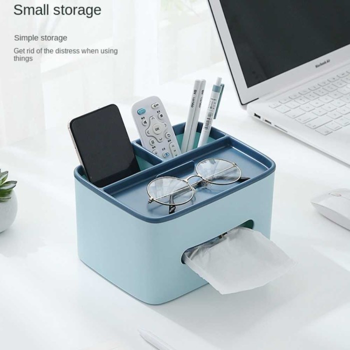 Jual Kotak Tisu Tempat Tissu Meja Multifungsi Storage Organizer Tissue ...