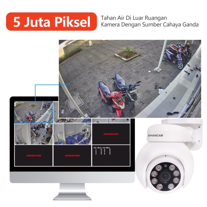 Jual New!!! XIHANCAM Paket CCTV POE 8CH 5MP IP Camera CCTV Komplit Siap ...