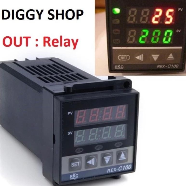 Jual PROMOOO REX C-100 DITAL PID TEMPERATURE CONTROLLER OUPUT : RELAY ...