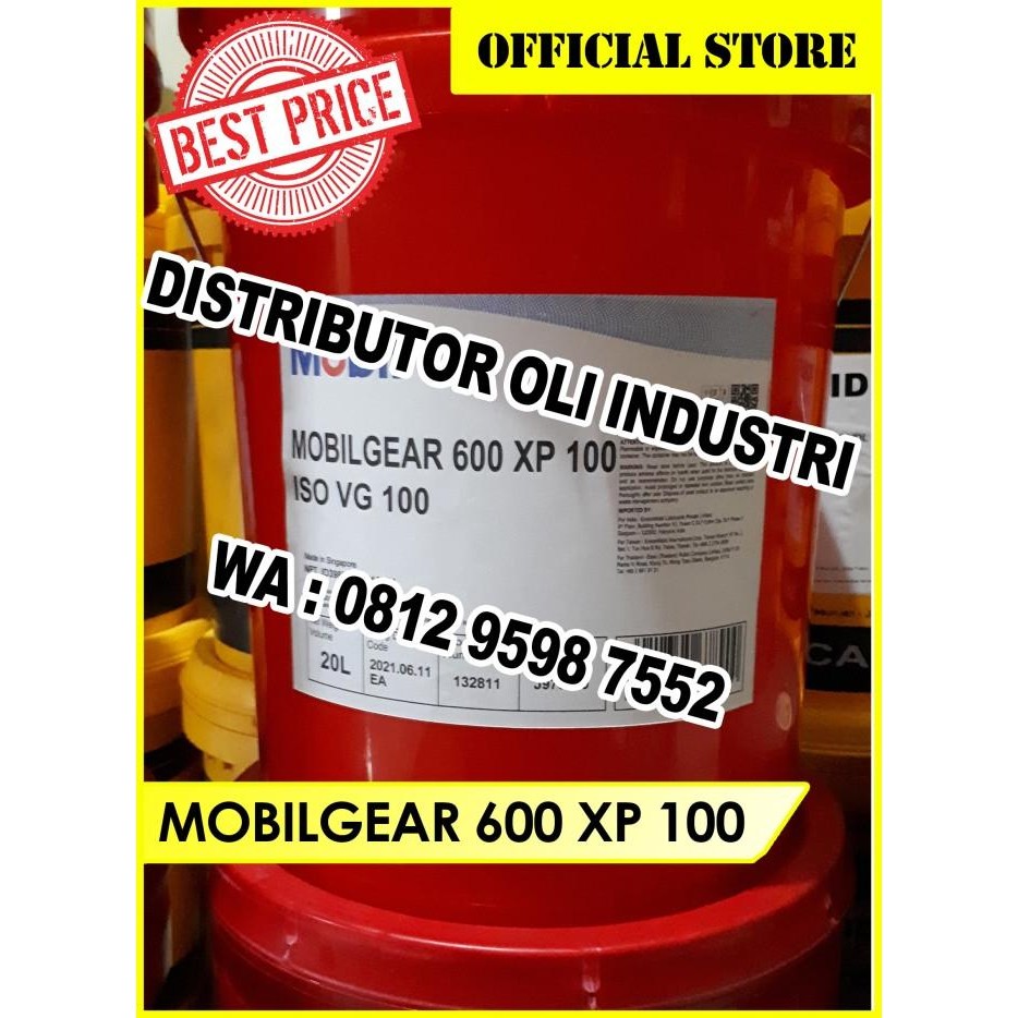 Jual Oli !! Mobilgear 600 Xp 100 ( Oli Gear Box - Iso Vg 100 ) | Shopee ...