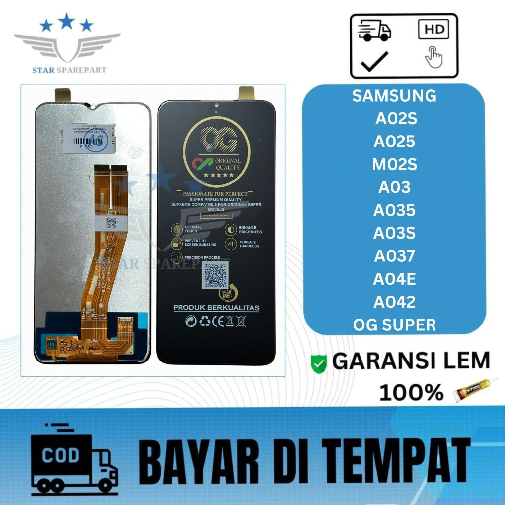 Jual LCD TOUCHSCREEN SAMSUNG A02S / A025 / M02S / A03 / A035 / A03S ...