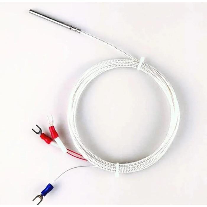 Jual Rtd Pt100 Model Kabel 3 Core Sensor Suhu Pt 100 Tahan Air Class A ...