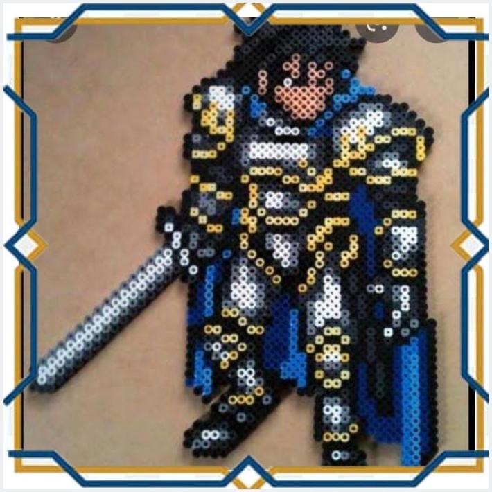 Jual [PAR] FIGURE 2D LUCA BLIGHT SUIKODEN 2 PERLER BEADS / HAMA BEADS ...