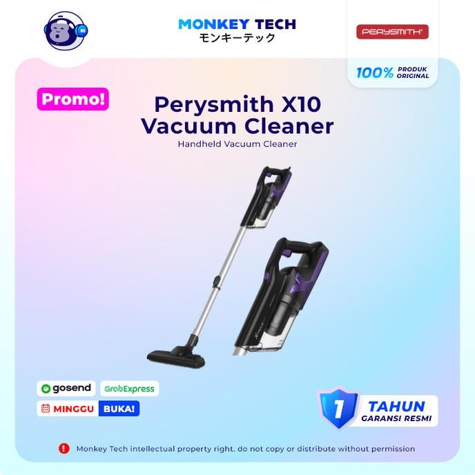 Jual PerySmith X10 Handheld Vacuum Cleaner Home Penyedot Debu 19500PA ...