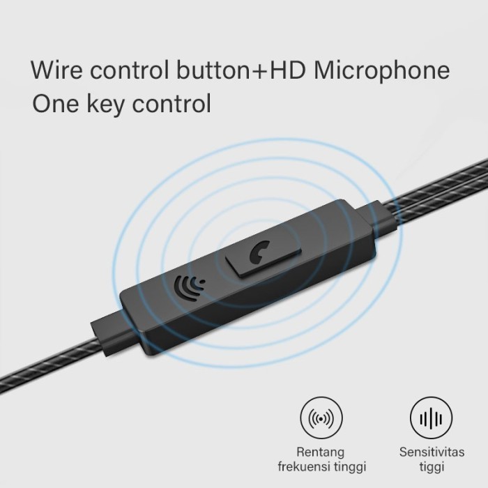 Jual Ecle Earphone/Headphone/Headset 2 In 1 Control Super Bass Stereo ...
