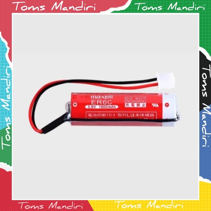 Jual Battery Maxell ER6C 3.6V FX2N-48MT 2000mAH for PLC/5 | Shopee ...