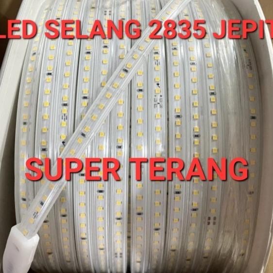 Jual Led Strip Selang Smd 2835 Mata Rapat 100 Meter Ac 220V 100M Jepit ...
