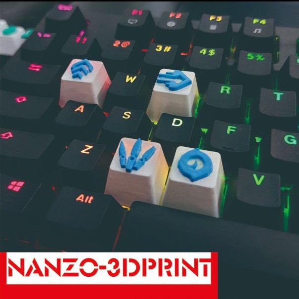Jual Terlaris!! Set Jett Valorant Keycaps Keycap Artisan Key Caps ...