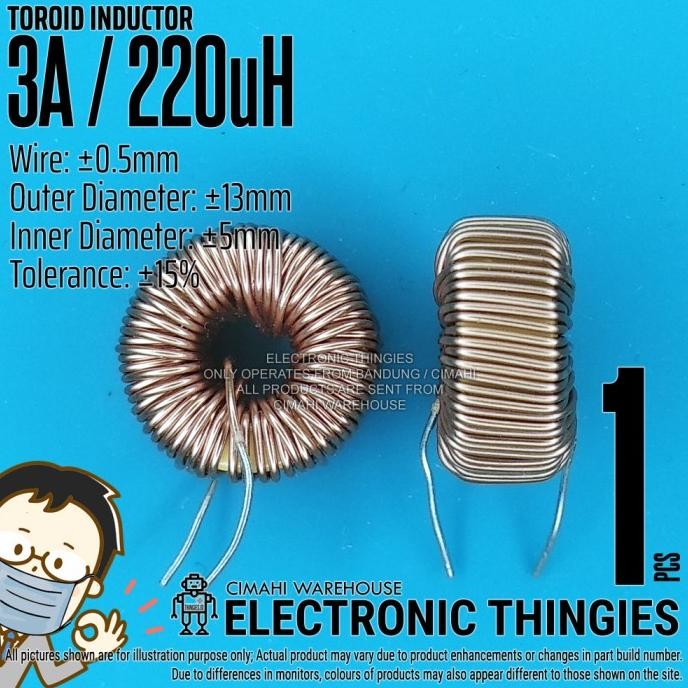Jual Update TOROIDAL CORE INDUCTOR 220UH 3A POWER INDUKTOR TOROID CHOKE thingie43 Ayo Order ...