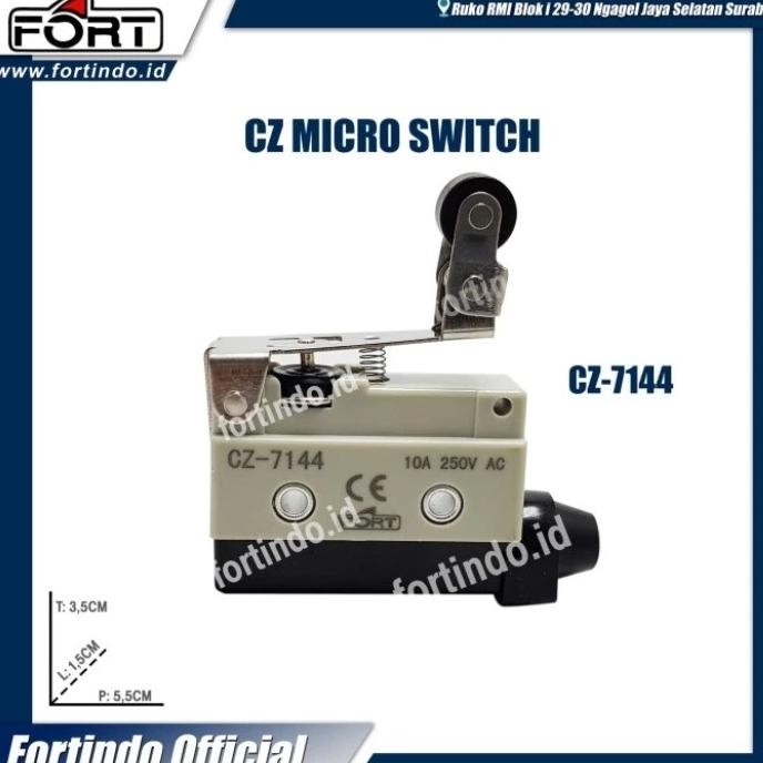 Jual Micro Switch CZ-7144 Saklar Sensor Limit Switch FORT (Ada Roda) CVRA | Shopee Indonesia