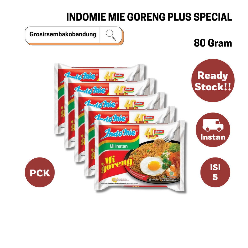 Jual INDOMIE MIE GORENG PLUS SPECIAL PCK 80g - 5 Pcs - Kota Bandung ...