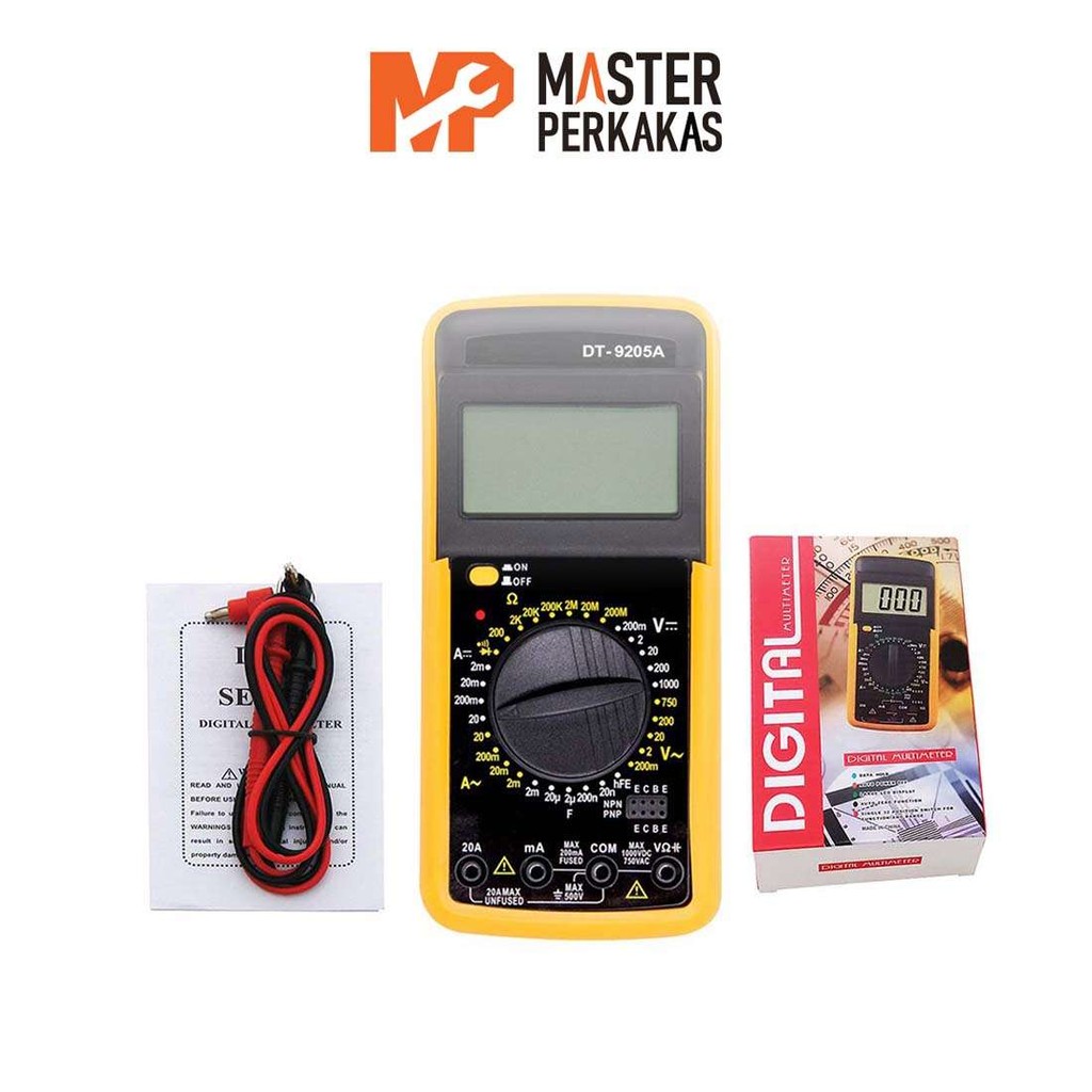 Jual Multimeter Digital DT9205A MP / Multitester Avometer Voltmeter ...
