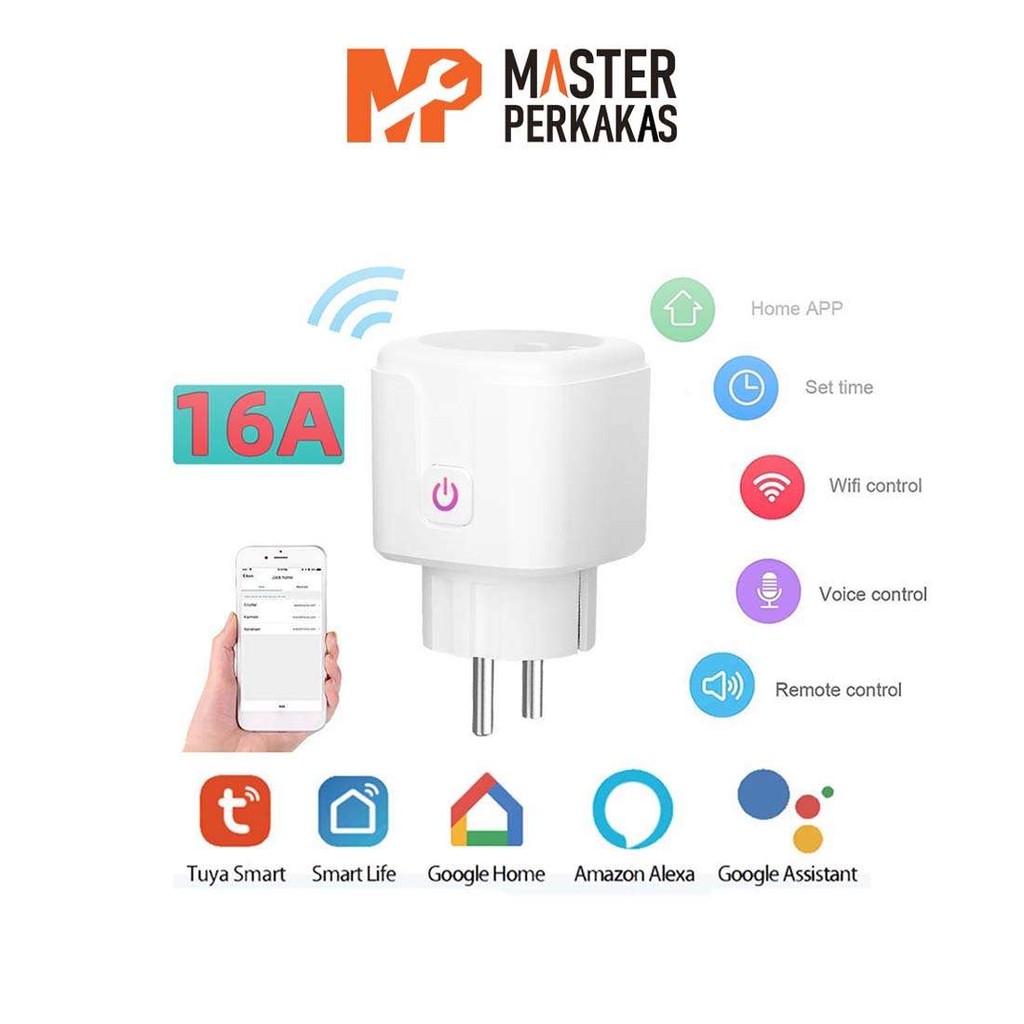 Jual Smart Plug WiFi MP / IoT Smart Home / Colokan Listrik Pintar ...