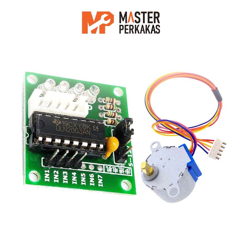 Jual Stepper Motor ULN2003 Driver Board MP / Module 28BYJ 28 BYJ 48 ULN ...