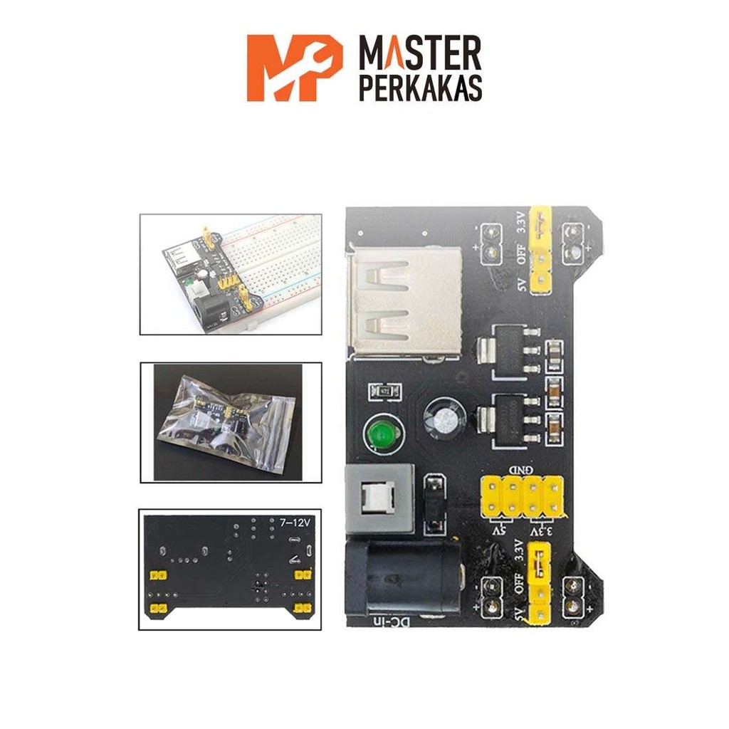 Jual Breadboard Power Supply MB102 MP / MB-102 Module 5V 3.3V For Project Board | Shopee Indonesia