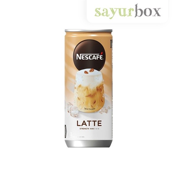 Jual Nescafe Strength Coffee Drink Latte Can 220 ml Sayurbox | Shopee ...