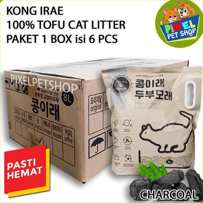 Jual Kong Irae Pasir Kucing Tofu / Tofu Cat Litter 8L PAKET 1 DUS ( 6 ...