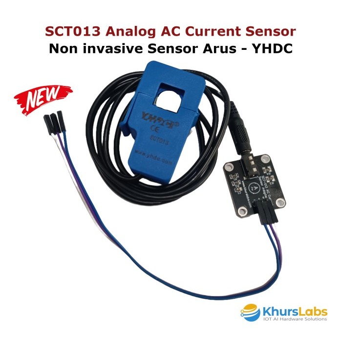 Jual Sct013 005 5A 1V Non Invasive Ac Current Sensor Arus Clamp ...