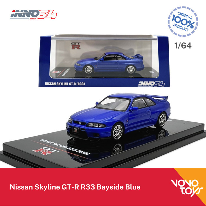 Jual Inno 1/64 Nissan Skyline GT-R R33 Bayside Blue Inno64 | Shopee Indonesia