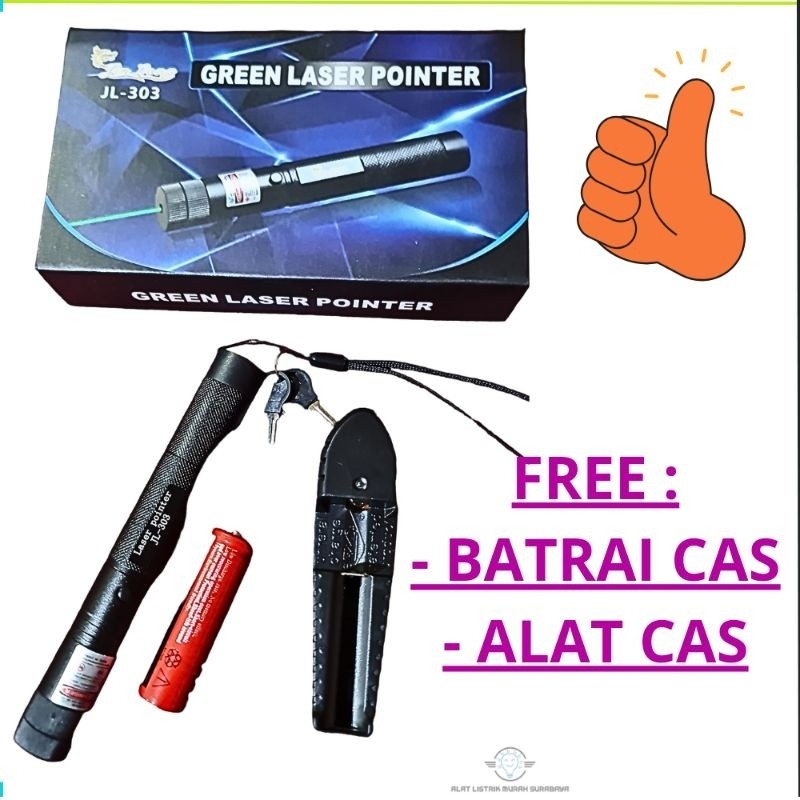 Jual Senter Green Laser Pointer Jinlong JL-303 | Shopee Indonesia