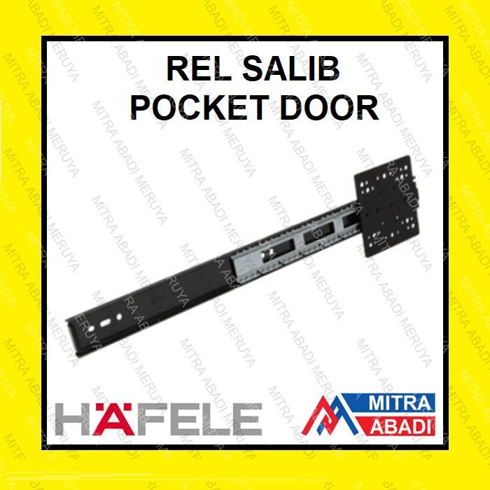 Jual Rel Pocket Door Hafele Salib 40 45 50 55 60 Cm Lemari Tv Engsel ...