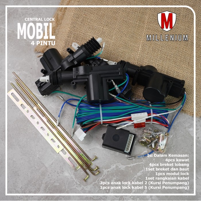 Jual Central Lock Mobil Universal Untuk 4 Pintu Model Pistol High ...