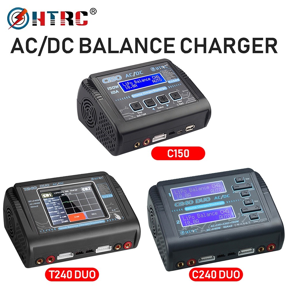 Jual Pengisi Daya RC Pelepas Baterai HTRC T240 C240 DUO C150 Pengisi ...