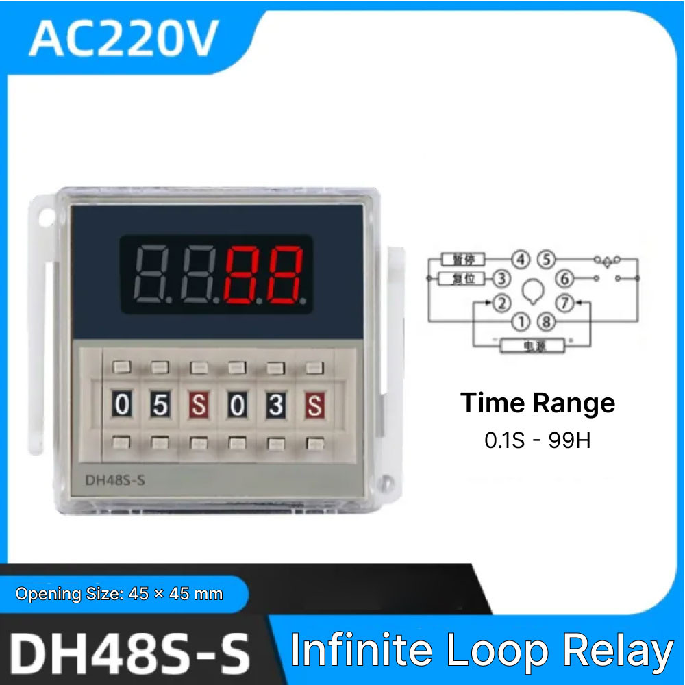 Jual Programmable Digital Timer Switch Relay 220V - DH48S-S | Shopee ...