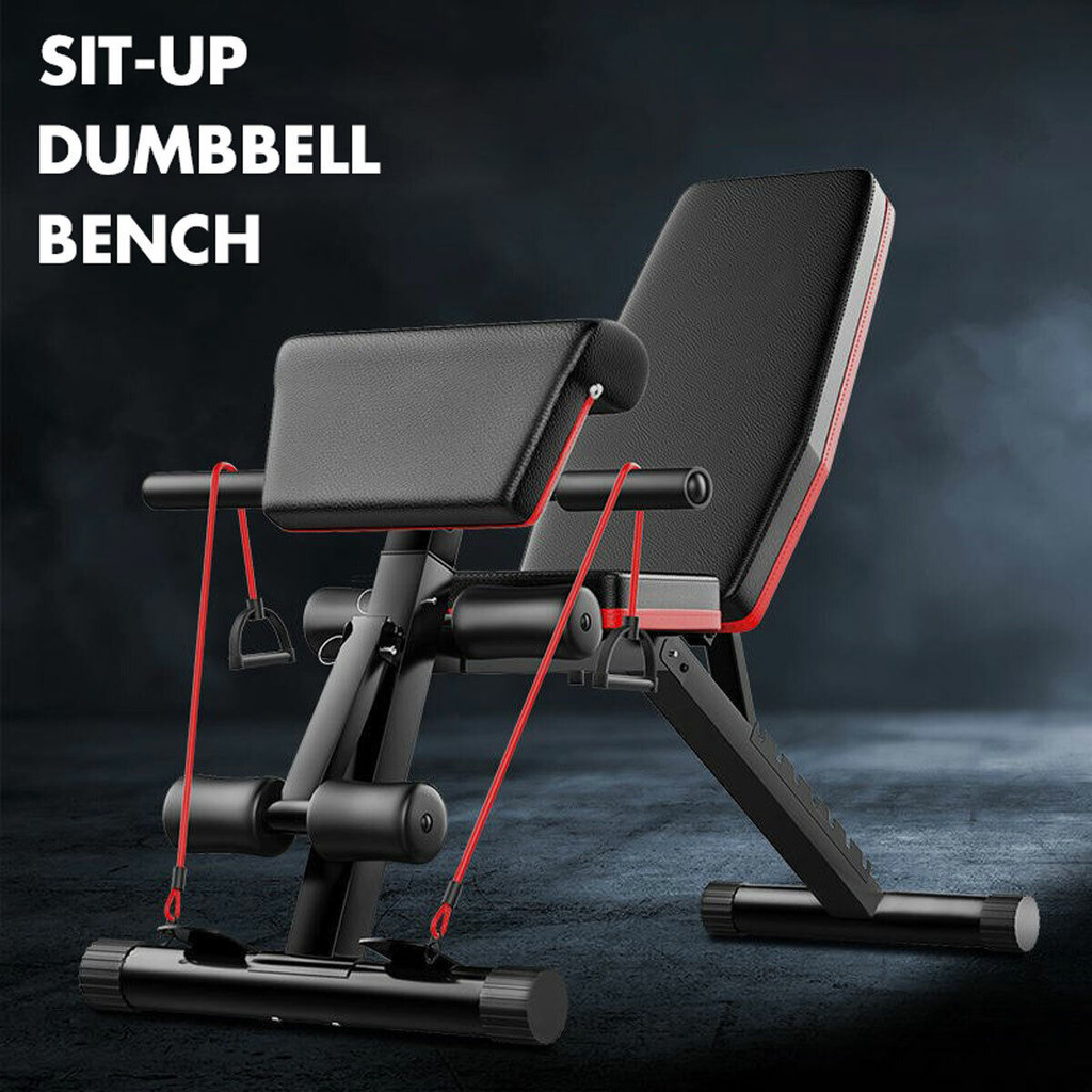 Jual Kursi Gym Iron Bench Press Foldable Dumbbell Sit Up Exercise ...
