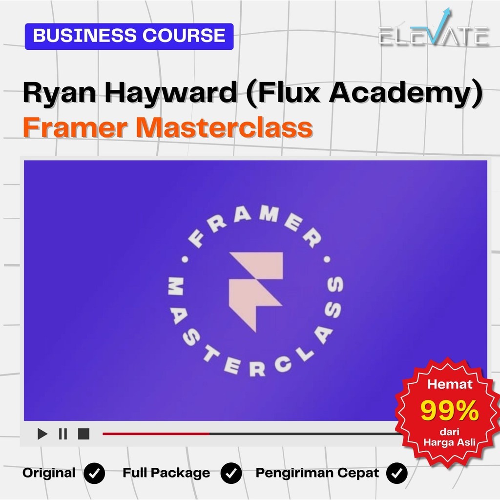 Jual Ryan Hayward (Flux Academy) – Framer Masterclass Full Kursus Terbaru | Shopee Indonesia
