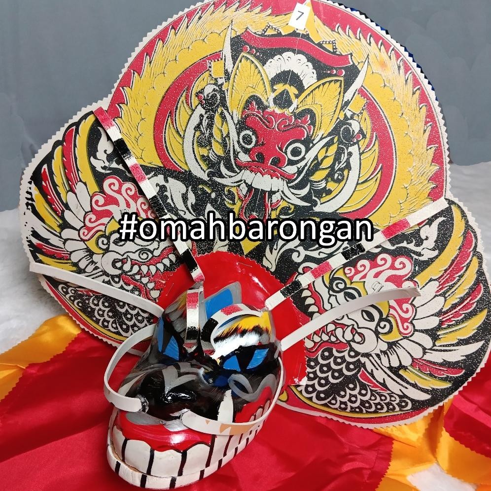 Jual Barongan Anak Kecil Spons Ukuran Tanggung Motif Bali Warna Merah ...
