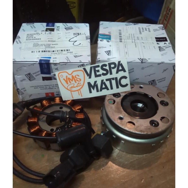Jual HARGA DISC - Magnet dan spul stator Vespa 3V iget LX Sprint ...