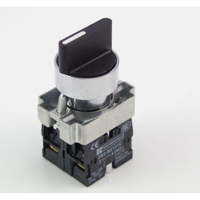 Jual SCHNEIDER SELECTOR SWITCH METAL 3 POSISI PRING RETURN 2NO XB2BD53C ...