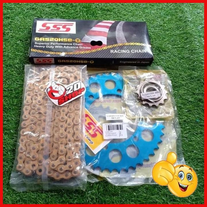 Jual [JAK] gear gir set sss R25 mt25 rantai sss hsbt gir sss biru blue ...
