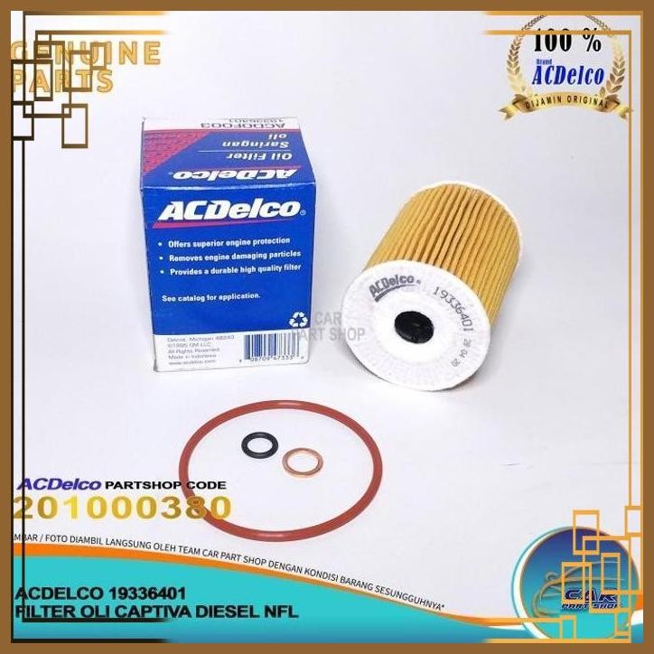 Jual [CVP] FILTER OLI CHEVROLET CAPTIVA NFL C100 DIESEL ORI GM AC DELCO ...