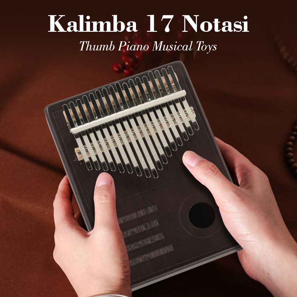 Jual Kalimba Mbira Thumb Piano Musical Toys 17 Note Sound - W758 - Wood ...