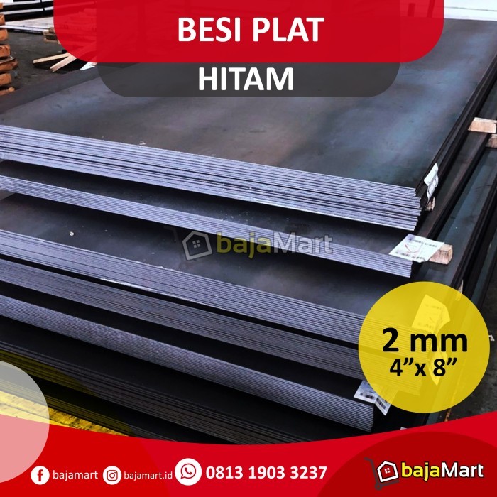 Jual Besi Plat Eser Hitam Tebal 2 Mm 4X8 Inch Harga Spesial! | Shopee Indonesia