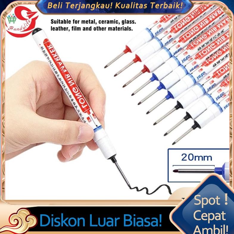 Jual gh-67 6pcs/set Spidol Marker Serbaguna Penanda Besi Kayu Kepala ...