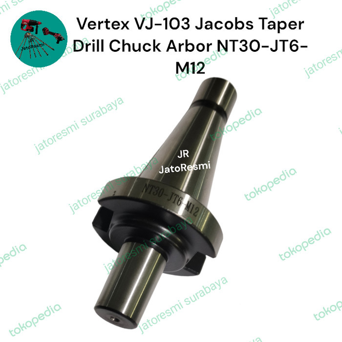Jual Buruan serbu] Vertex VJ-103 Jacobs Taper Drill Chuck Arbor NT30 ...