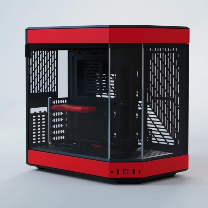 Jual Ready Hyte Y60 Red Premium Mid Tower Atx Pc Case Casing Gaming ...
