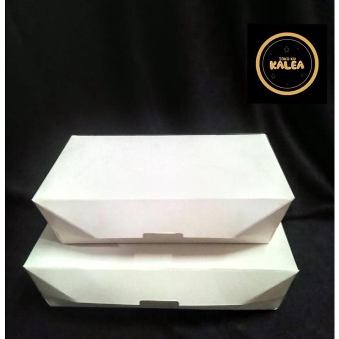 Jual Paper Lunch Box Food Pack - Kotak Kertas Makan Bento M & L (50pcs ...