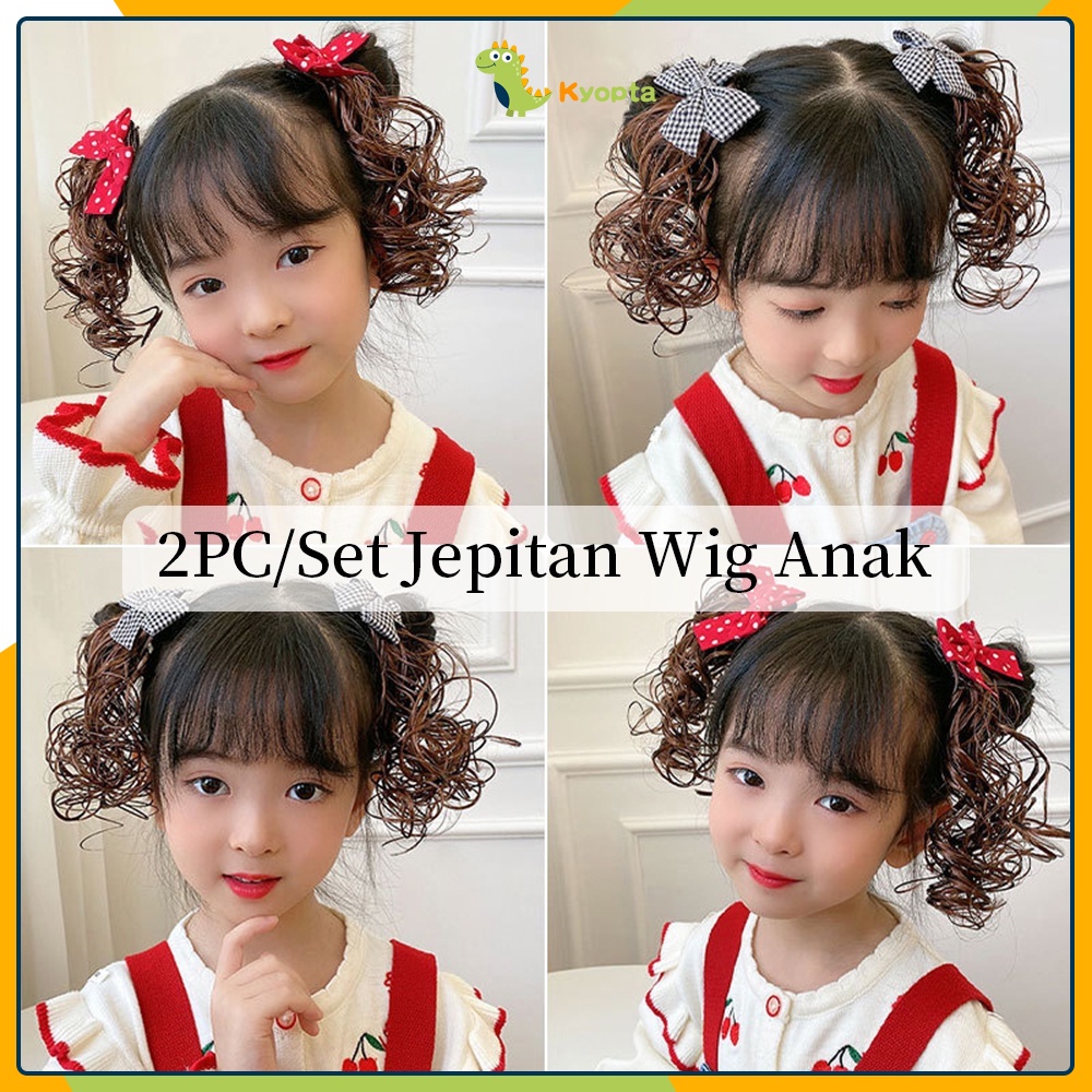 Jual Kyopta Jepit rambut wig anak korea Jepit rambut pita anak Jepitan ...