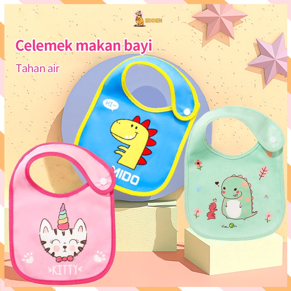 Jual Edden Celemek bayi Celemek makan bayi waterproof Baby bib | Shopee ...