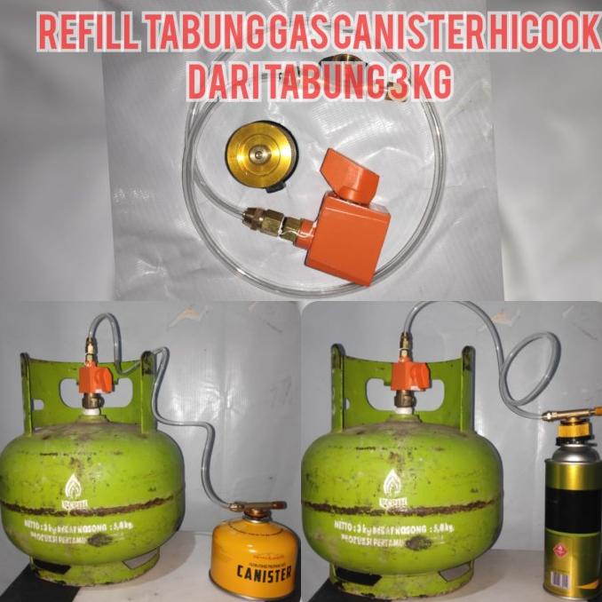 Jual Refill gas kaleng canister hicook adaptor isi ulang gas | Shopee ...
