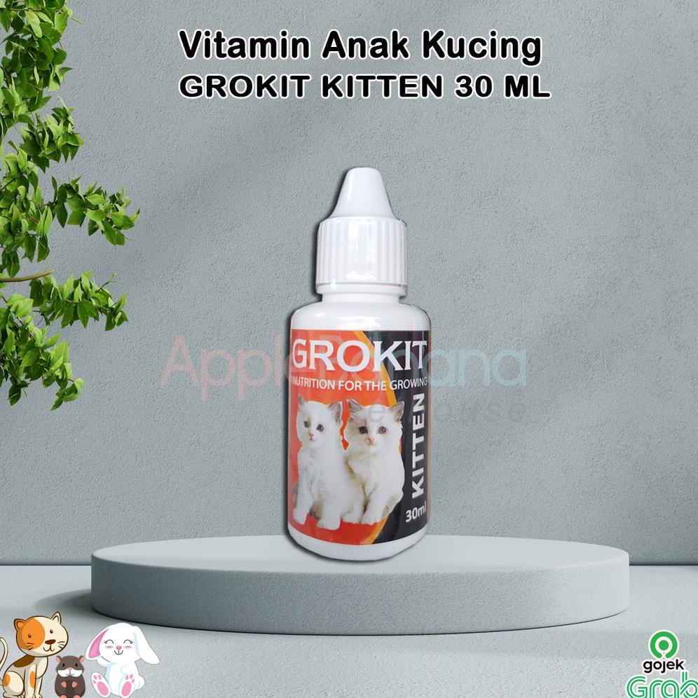 Jual Trending Grokit 30Ml Multi Vitamin Pertumbuhan Untuk Kitten Anak Kucing | Shopee Indonesia