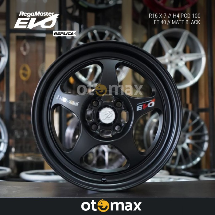Jual VELG MOBIL REGAMASTER EVO RING 16 MATT BLACK | Shopee Indonesia